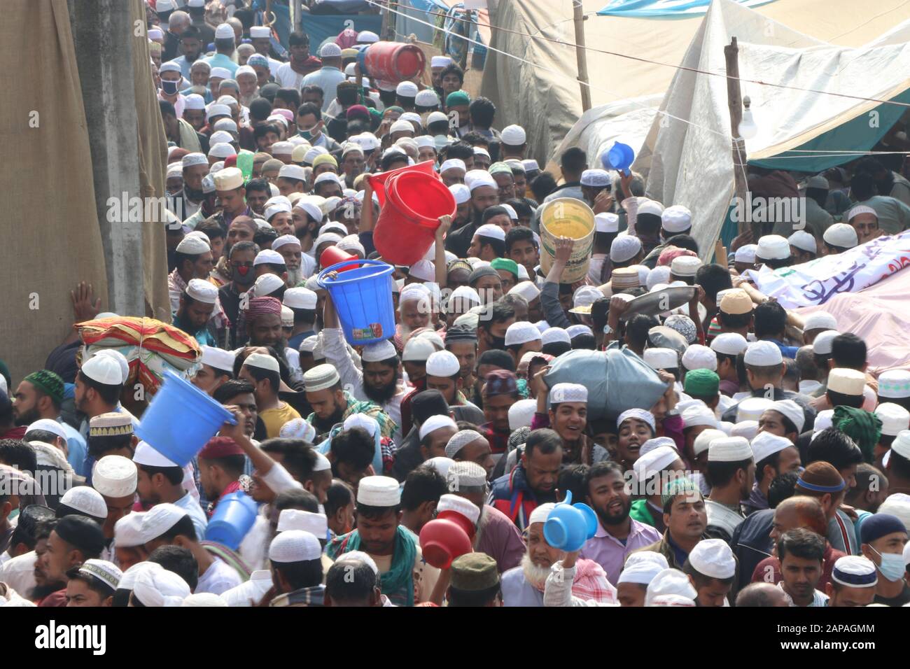 Jan10 2020 - Gazipur,dhaka Bangladesh - The first phase of the Bishwa ...