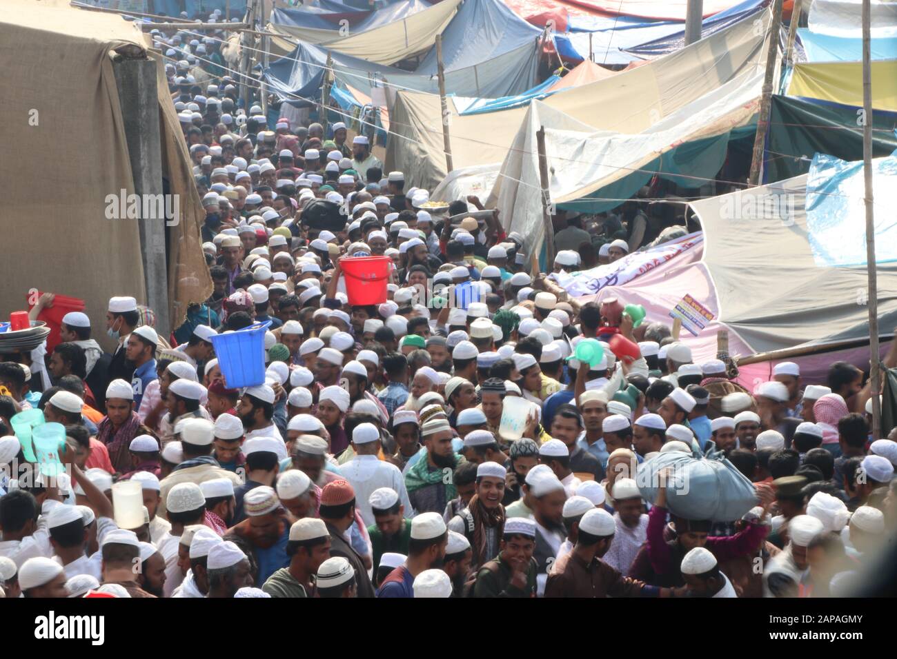 Bishwa Istema 10jan,2020.Gazipur, Dhaka Bangladesh - Muslim devotees ...