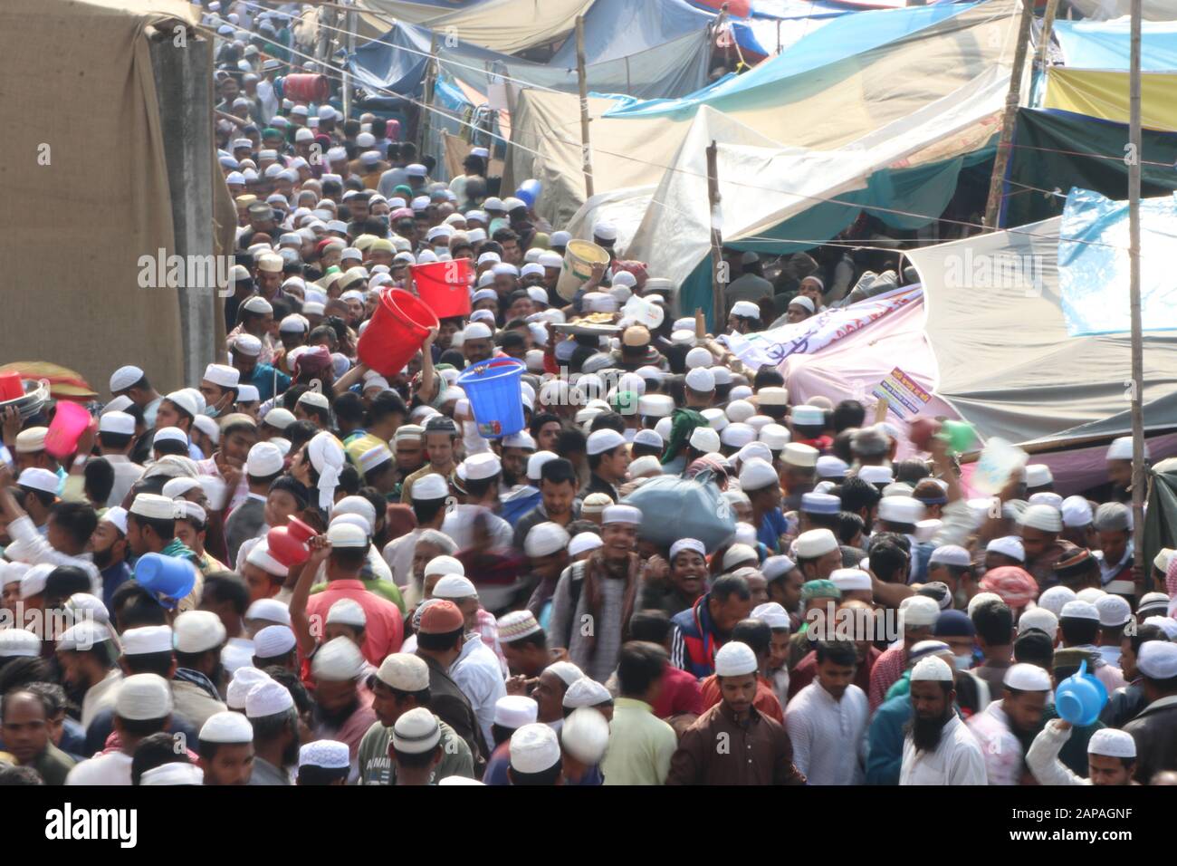Bishwa Istema 10jan,2020.Gazipur, Dhaka Bangladesh - Muslim devotees ...