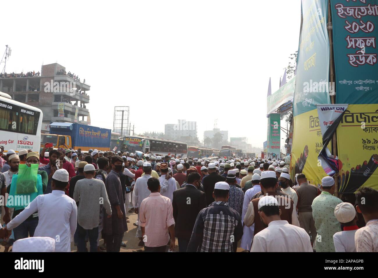 Bishwa Istema 10jan,2020.Gazipur, Dhaka Bangladesh - Muslim devotees ...
