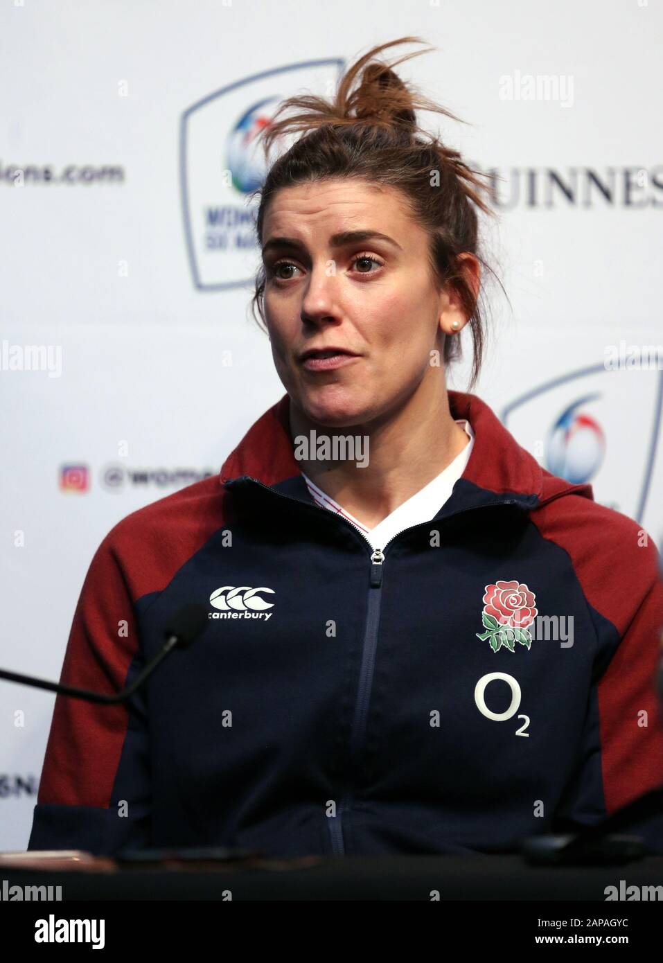 England's Sarah Hunter during the Guinness Six Nations launch at ...