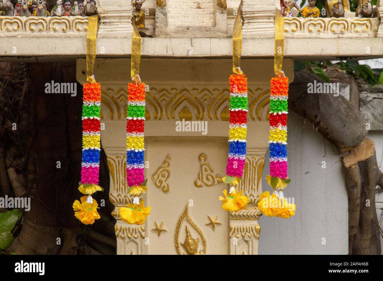 buddhist decorating decorations decored temple budhism buddhist Stock ...
