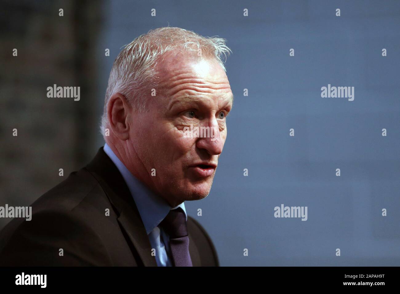 England coach Simon Middleton during the Guinness Six Nations launch at ...