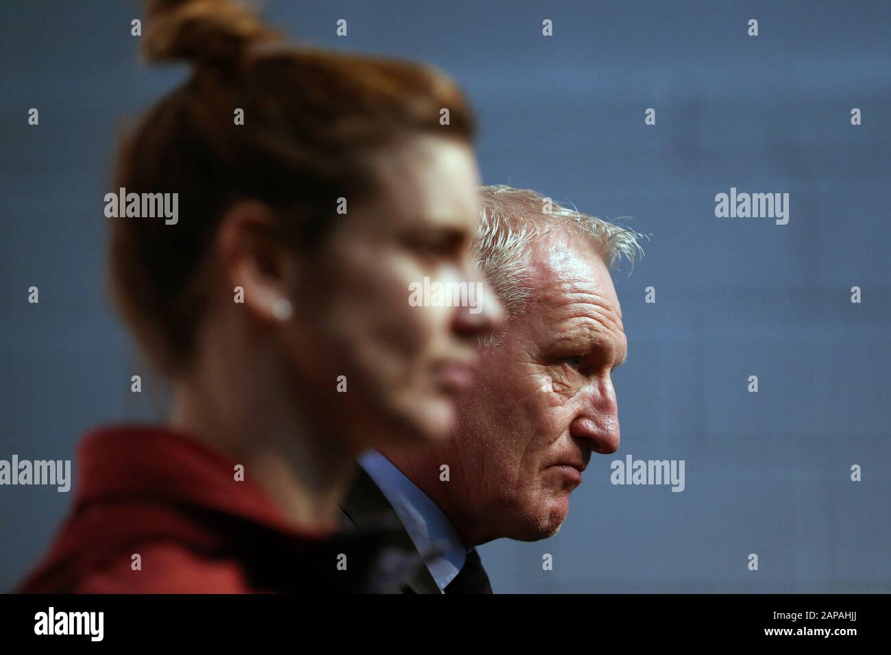 England coach Simon Middleton during the Guinness Six Nations launch at ...