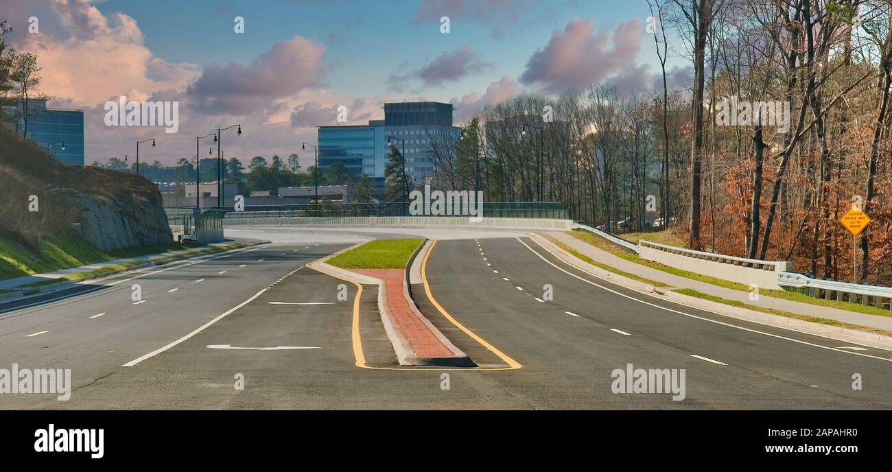 Empty Bridge at Dawn Stock Photo - Alamy