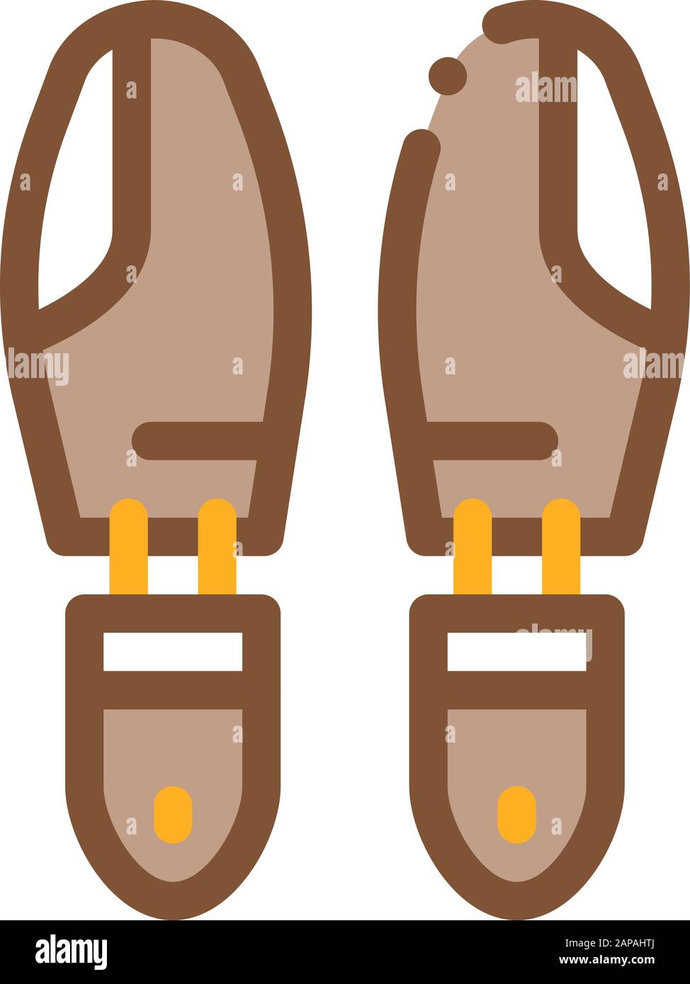 Shoe Sole Detail Icon Vector Outline Illustration Stock Vector Image ...