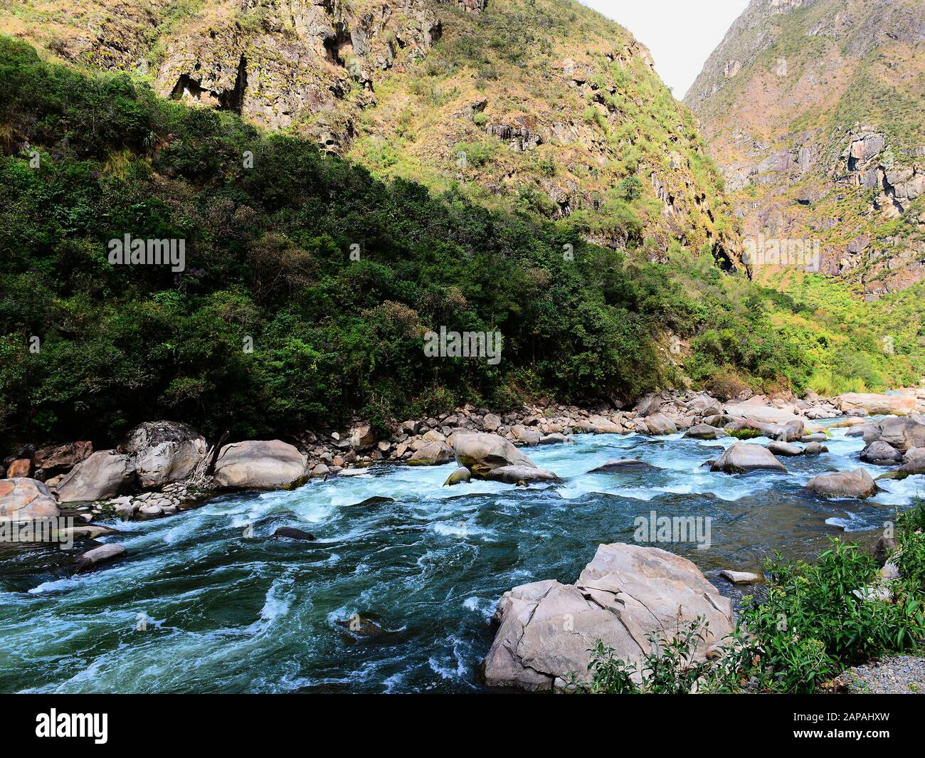 The Urubamba River or Vilcamayo River is a river in Peru. Beautiful and ...