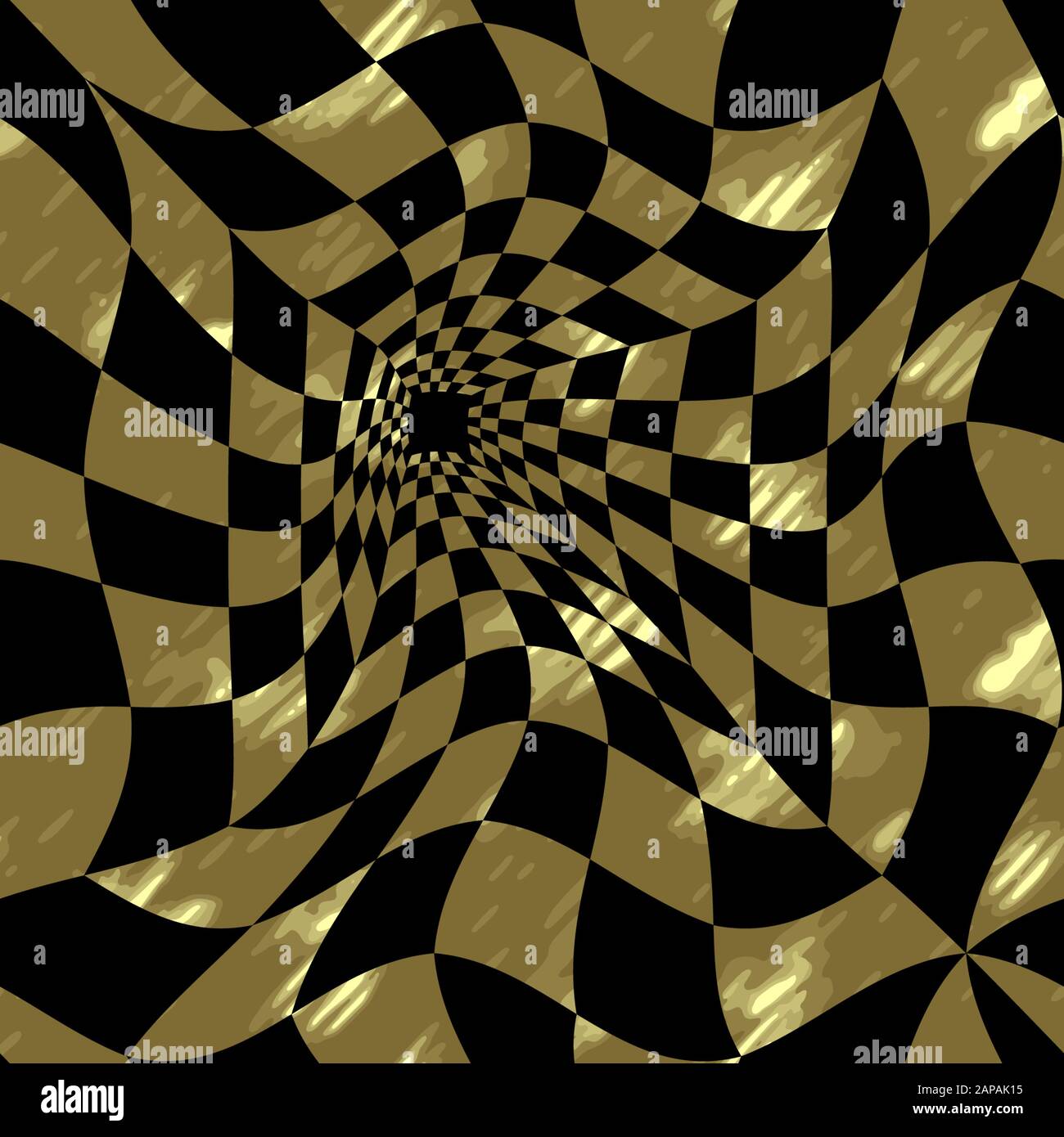 Abstract seamless vector pattern. Distorted space. Optical illusion ...