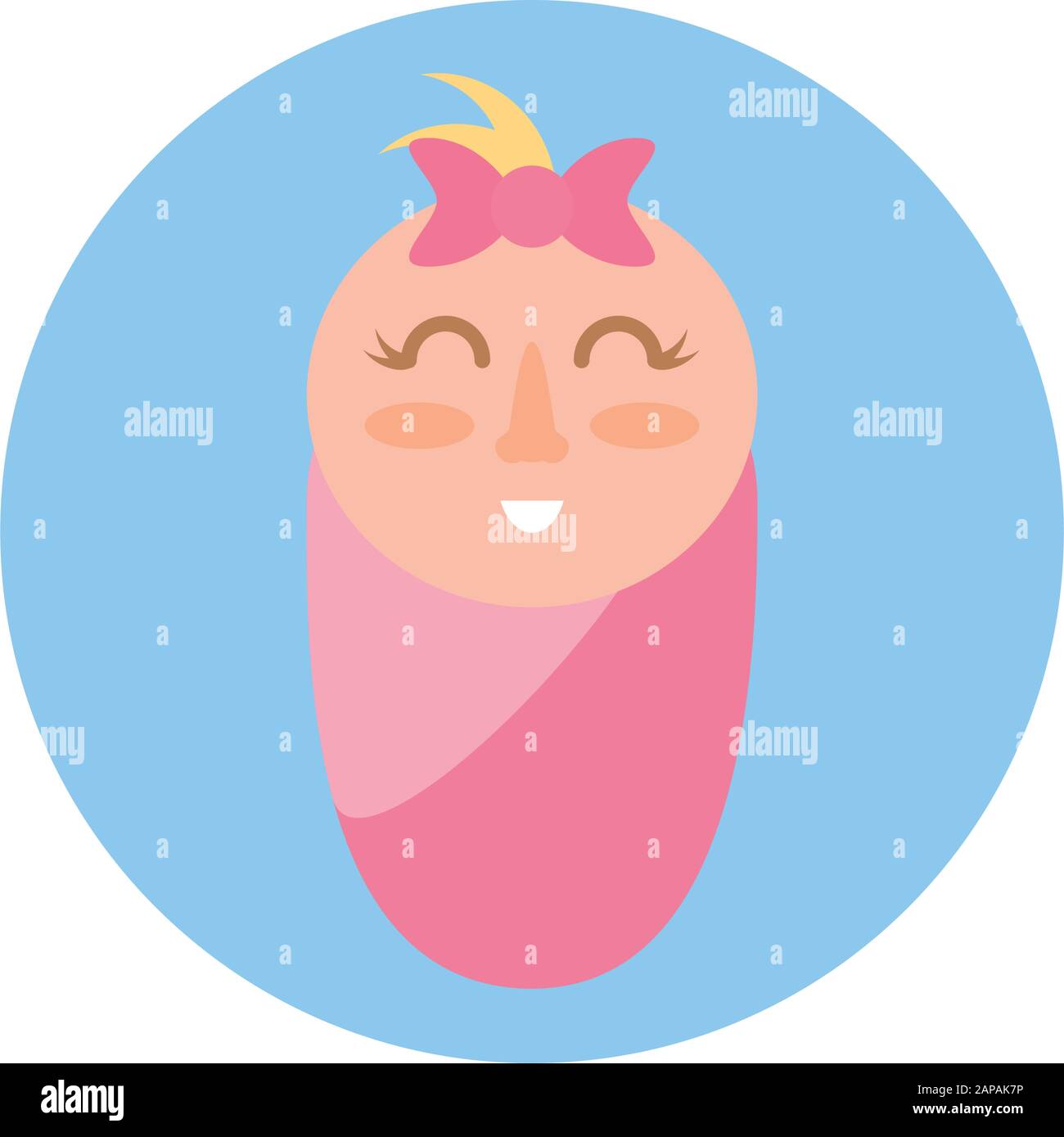 Cartoon Baby Wrapped In A Blanket at Stella Finniss blog