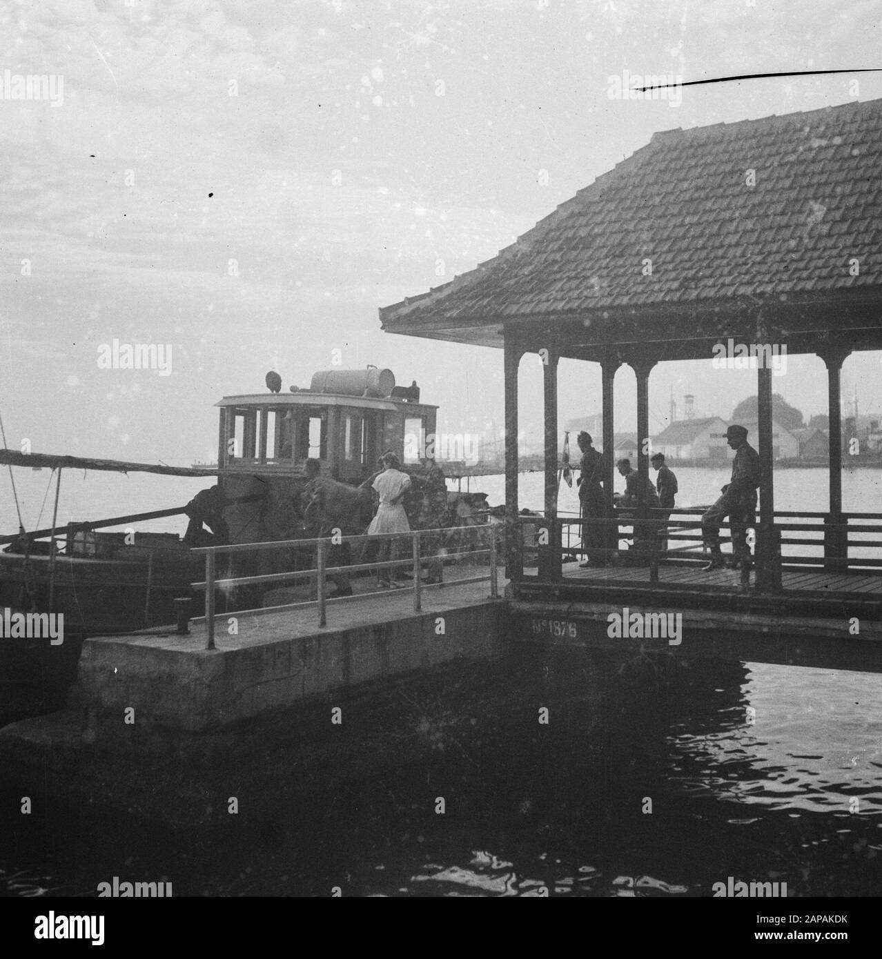 Ship at jetty Black and White Stock Photos & Images - Alamy