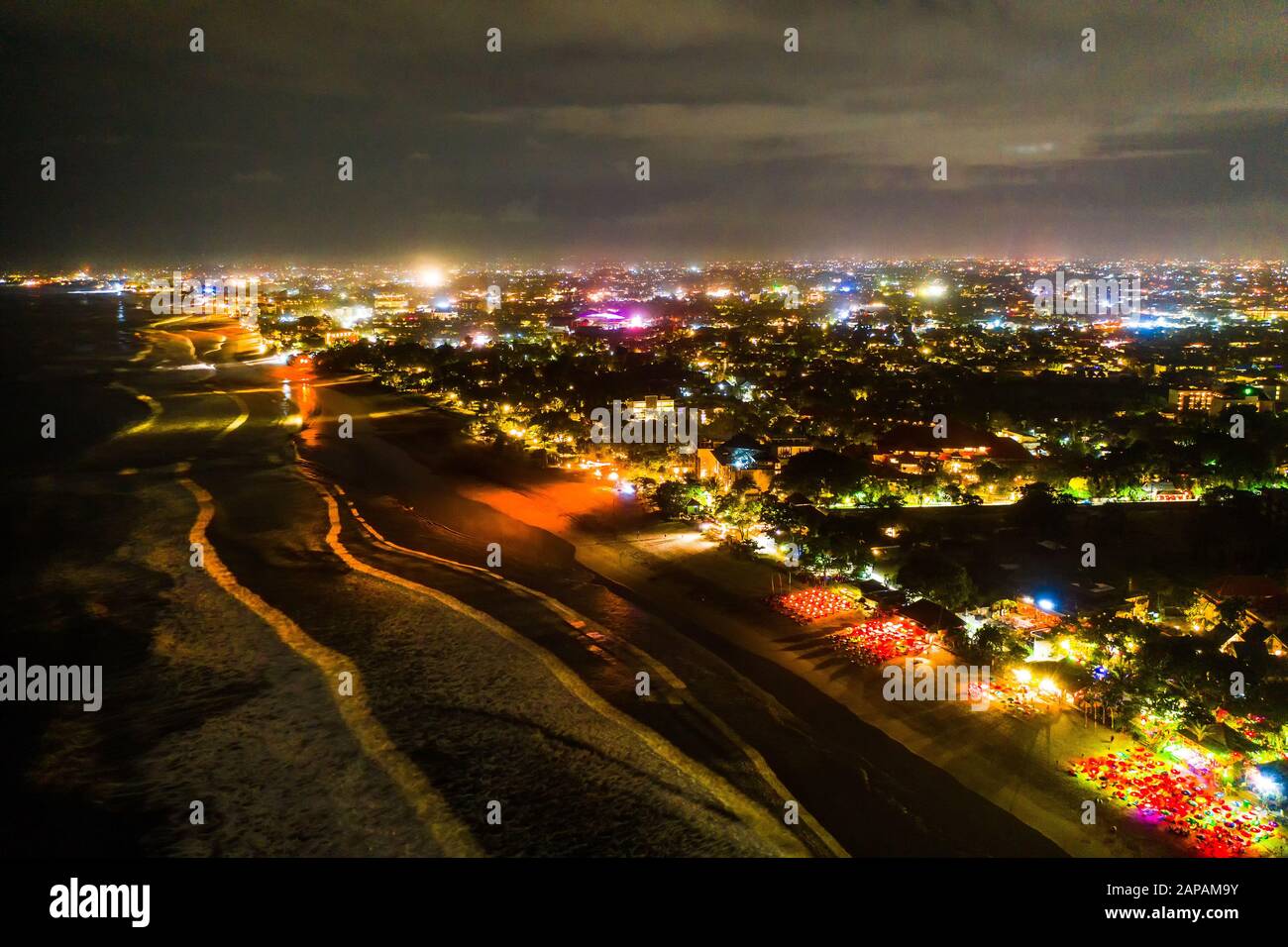 Bali beach night Stock Photo - Alamy