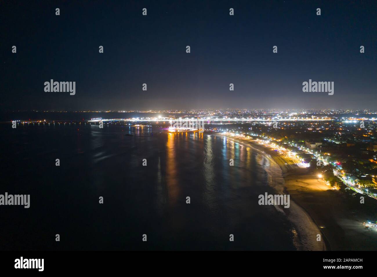 Bali beach night Stock Photo - Alamy