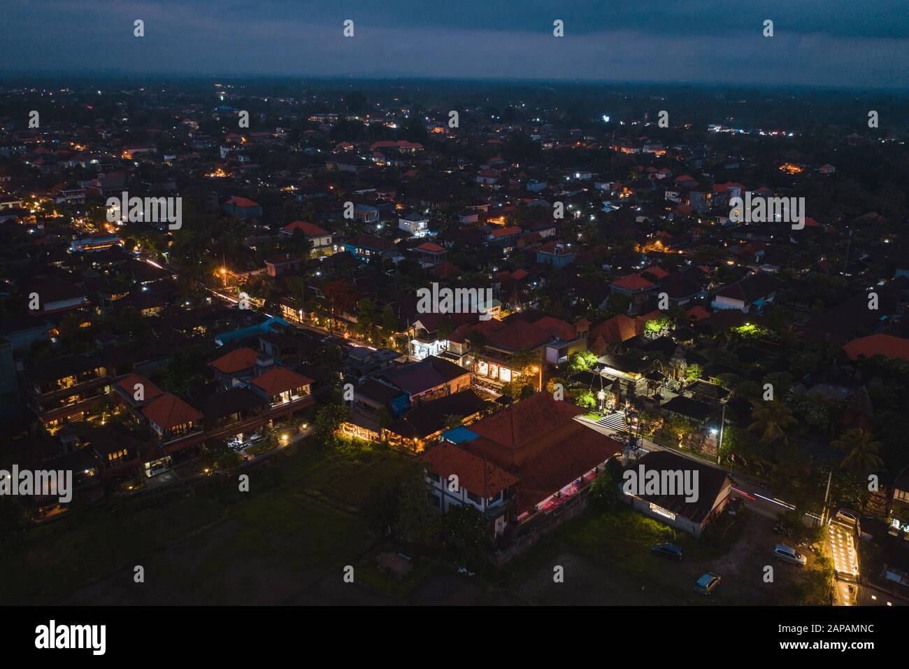Bali Ubud night Stock Photo - Alamy