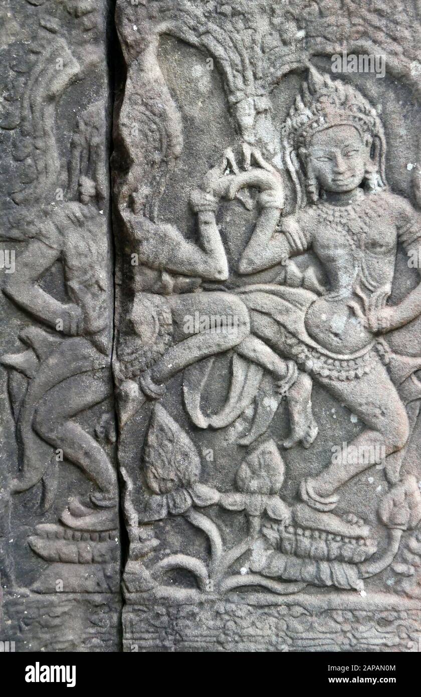 Devata Carvings Angkor Wat, Cambodia Stock Photo - Alamy
