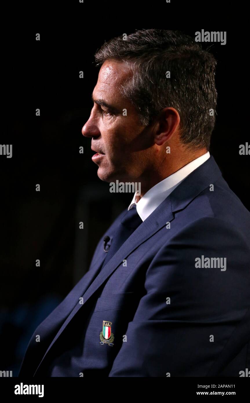 Italy Head Coach Franco Smith during the Guinness Six Nations launch at ...