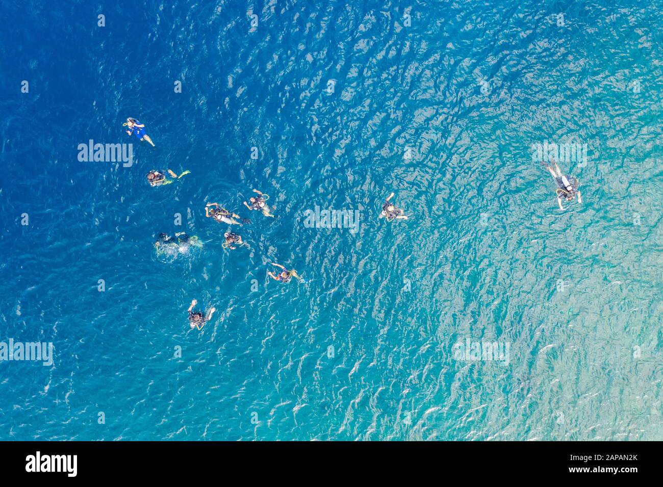 Dive boat aerial Stock Photo - Alamy