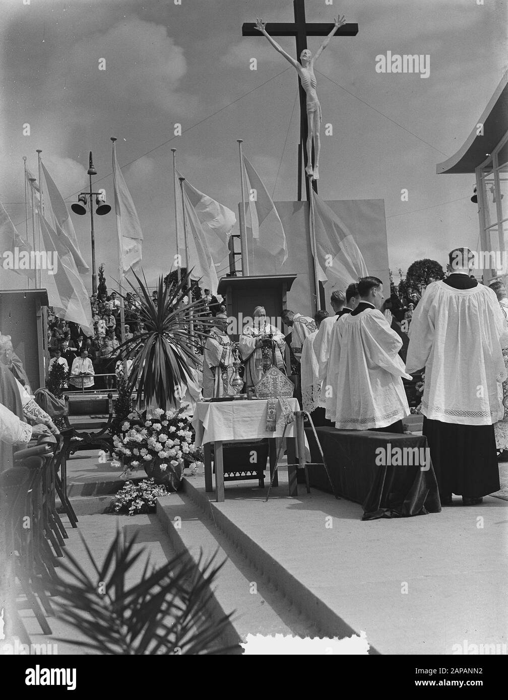 100 years Kromstaf. Stadium De Galgewaard. Overview Holy Masset with ...