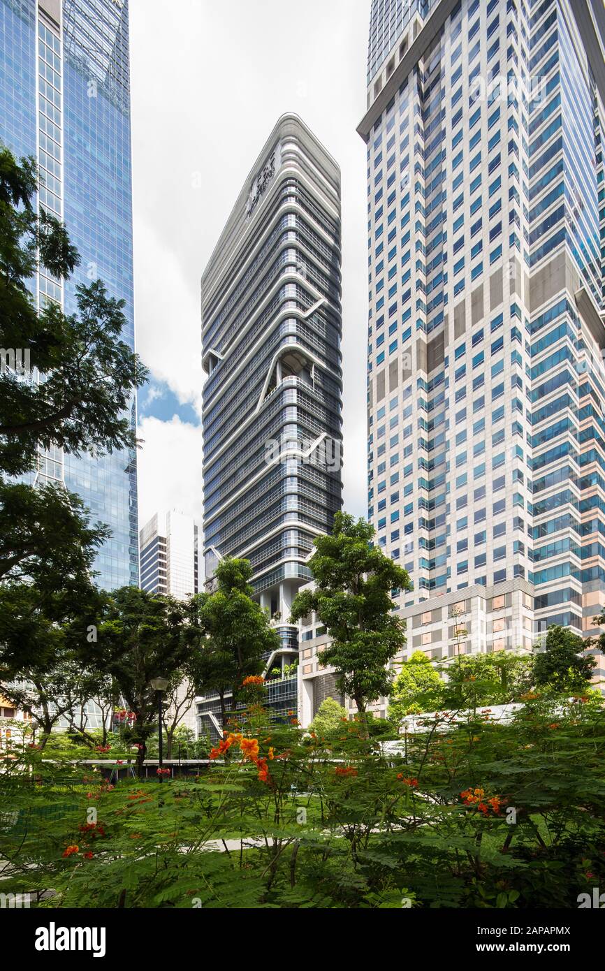 Architecture of SBF Center in the middle between two skyscrapers ...