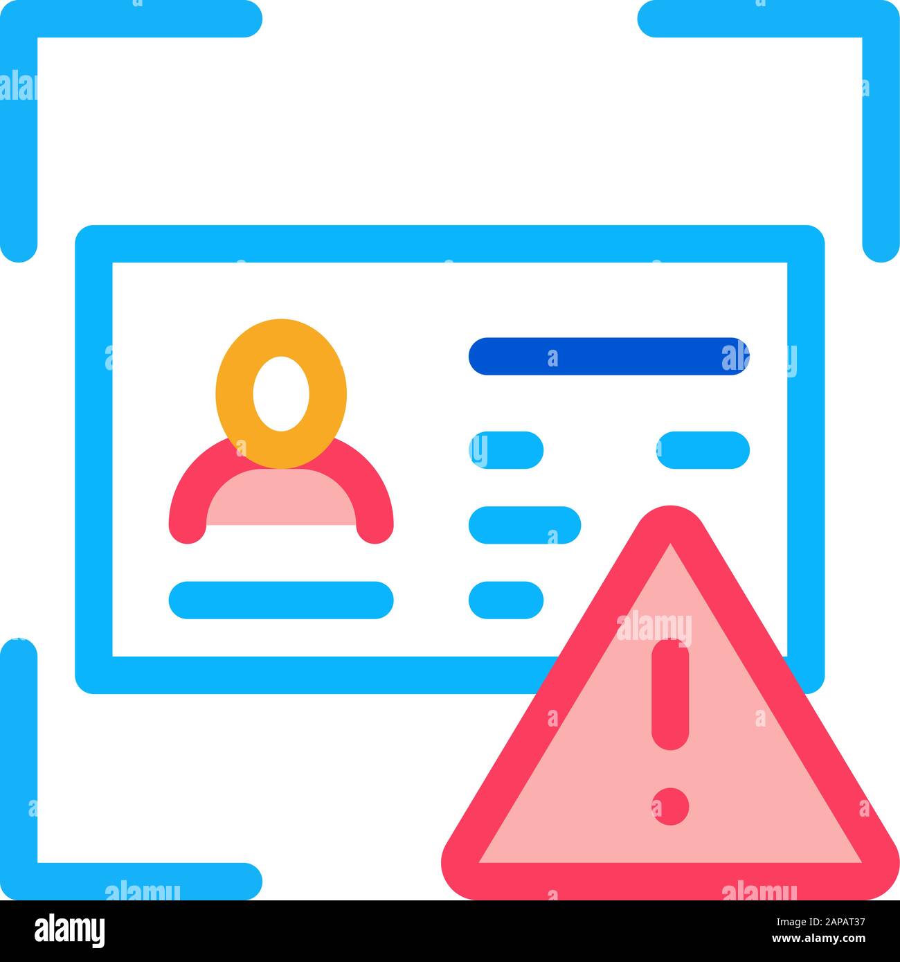 Fake Document Icon Vector Outline Illustration Stock Vector Image & Art ...