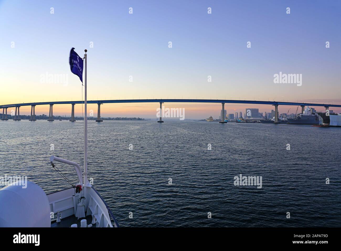SAN DIEGO, CA -5 JAN 2020- View of the San Diego Coronado Bridge, a ...