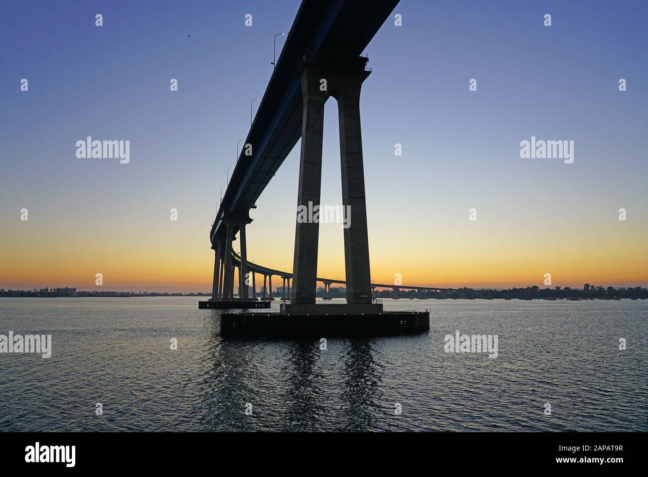SAN DIEGO, CA -5 JAN 2020- View of the San Diego Coronado Bridge, a ...