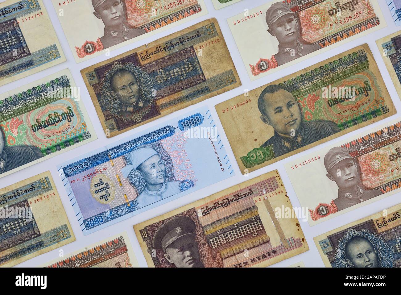 MANDALAY/MYANMAR - 07th January, 2020 : Myanmar Kyats Banknote, Money ...