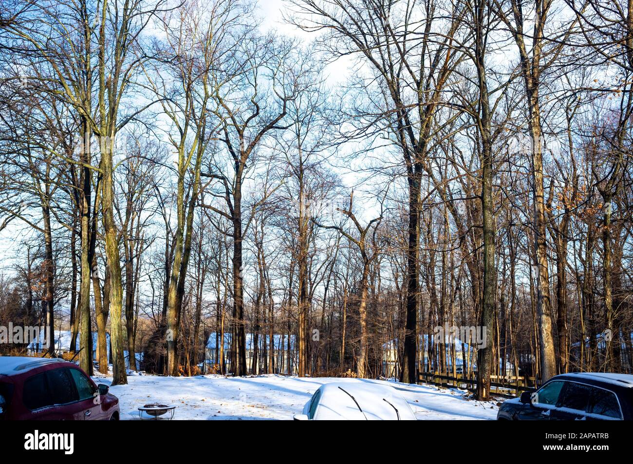Backyard snow hi-res stock photography and images - Alamy