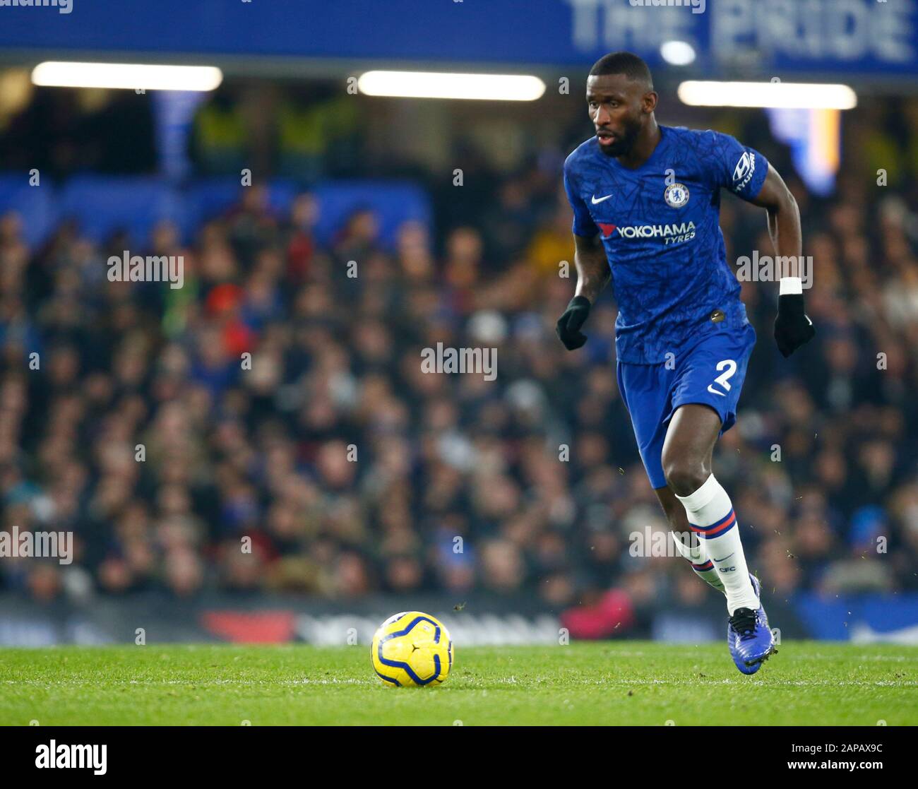 Chelsea's Antonio Rudiger in action during English Premier League ...