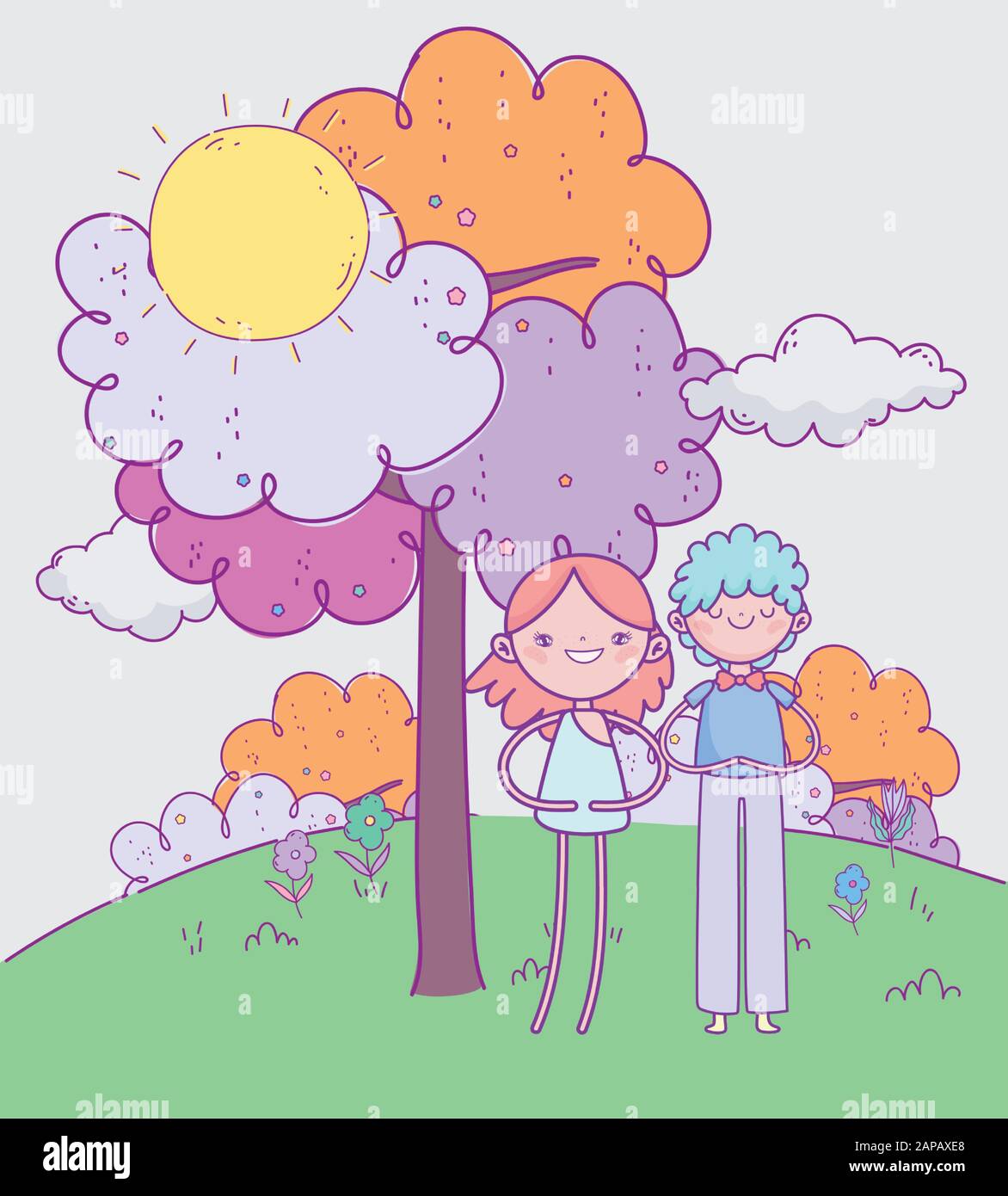 Tree cupid Stock Vector Images - Alamy
