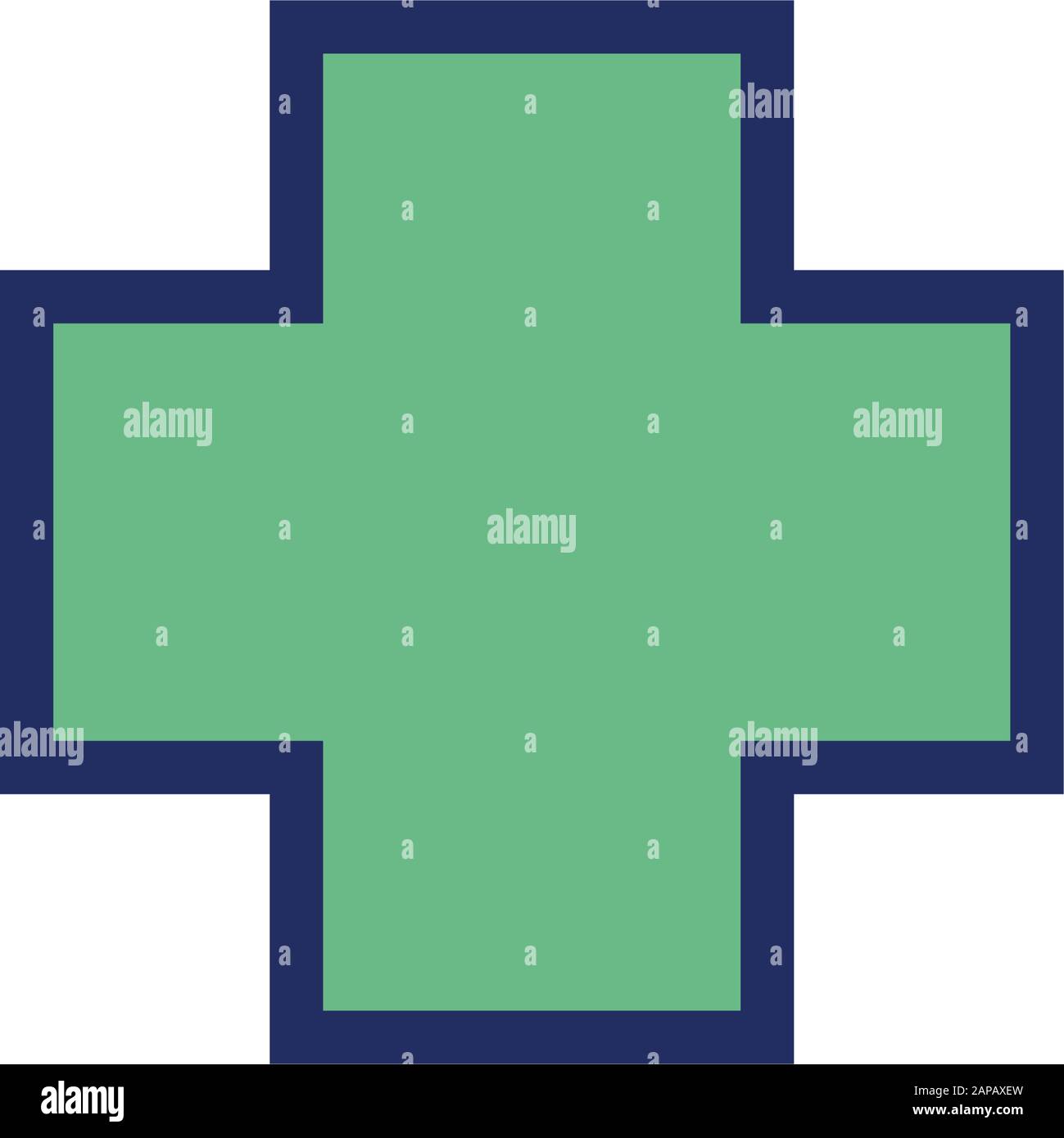 medical cross symbol flat style Stock Vector Image & Art - Alamy