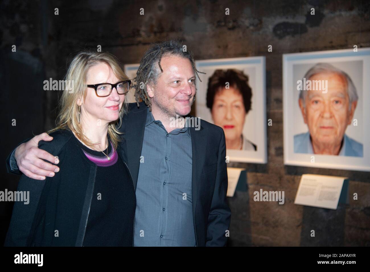 Martin SCHOELLER, photographer, leads his sister Bettina SCHOELLER ...
