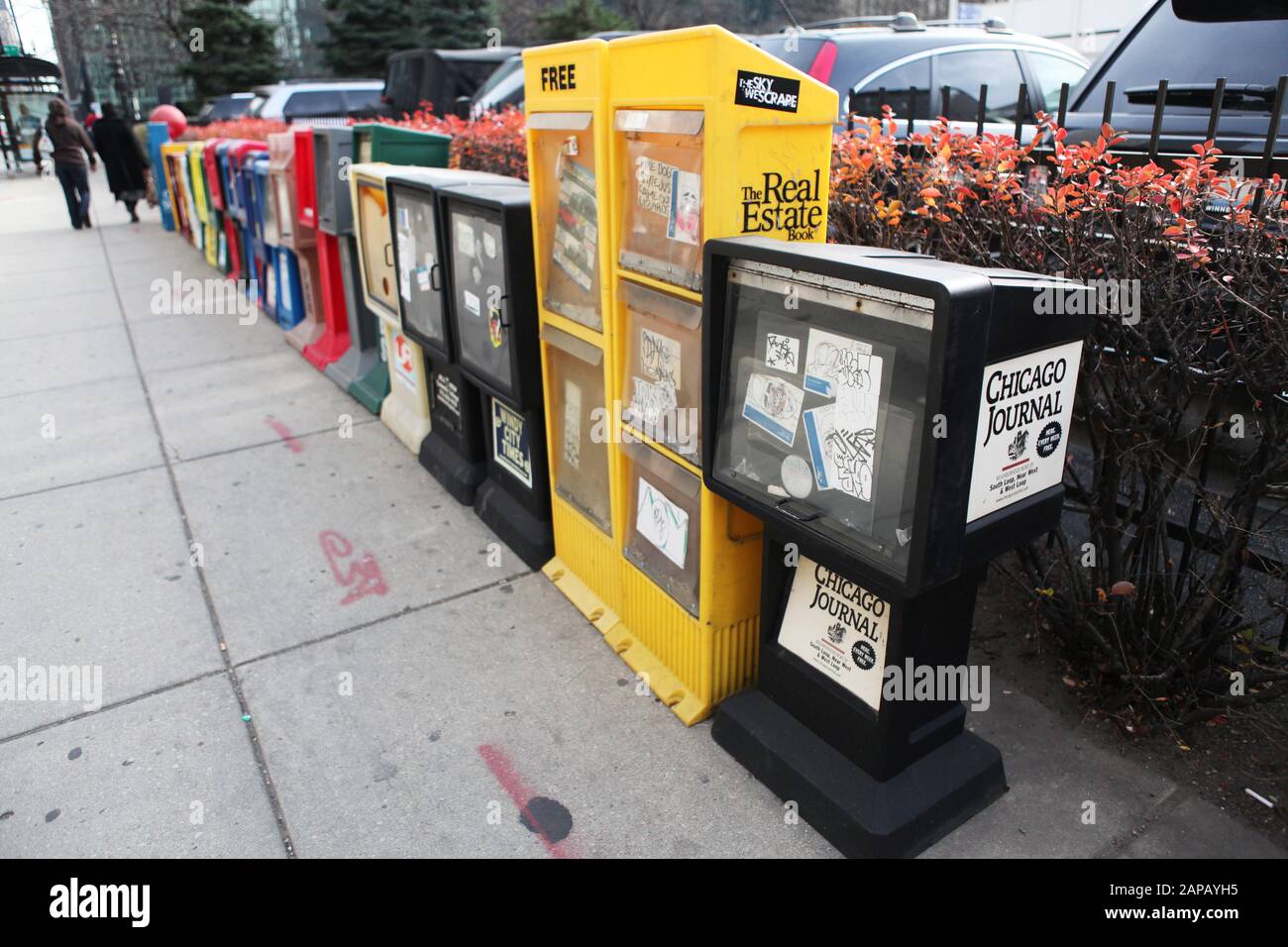 Chicago journal newspaper stand hi-res stock photography and images - Alamy
