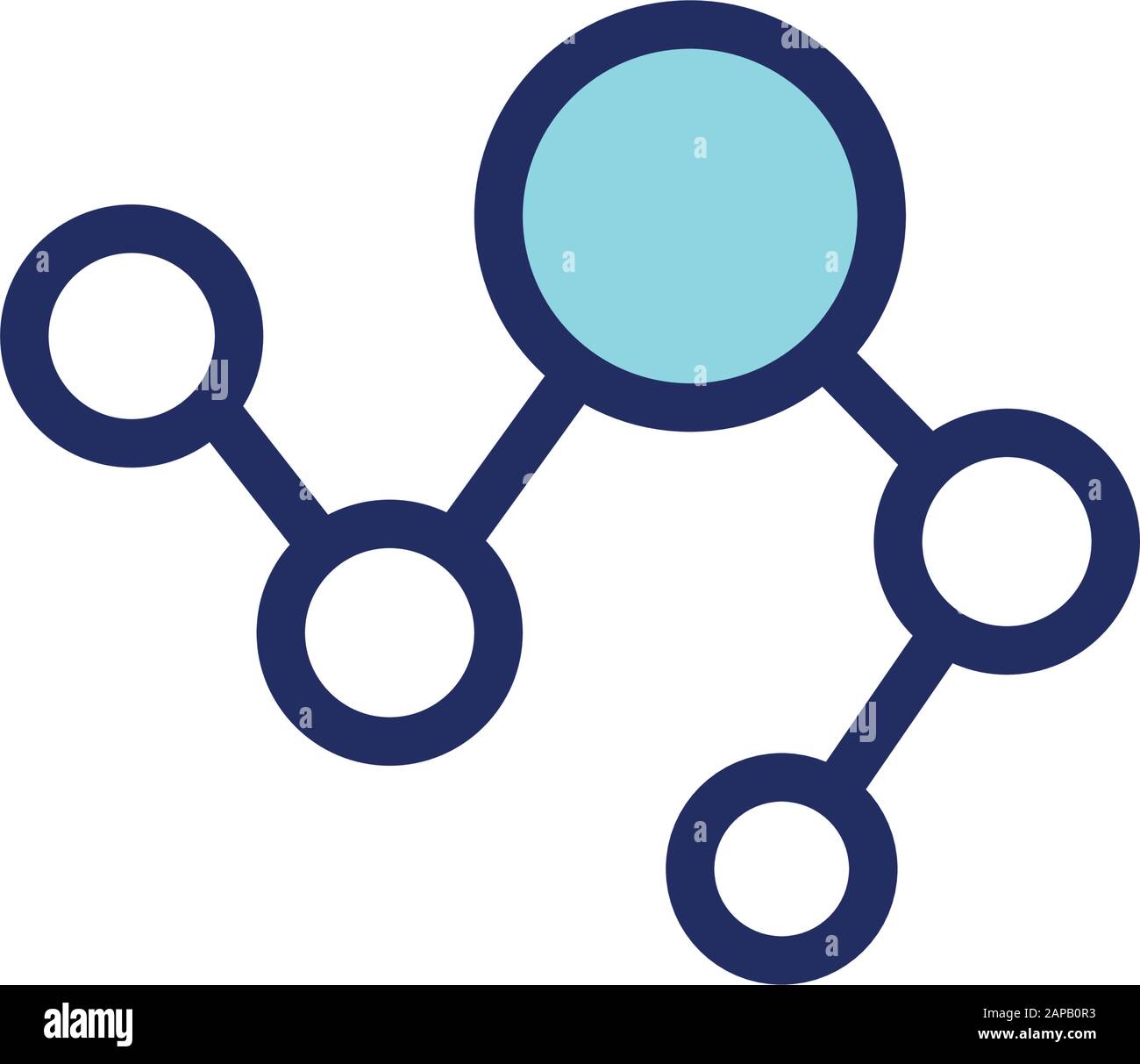 molecular structure medical symbol flat icon Stock Vector Image & Art ...