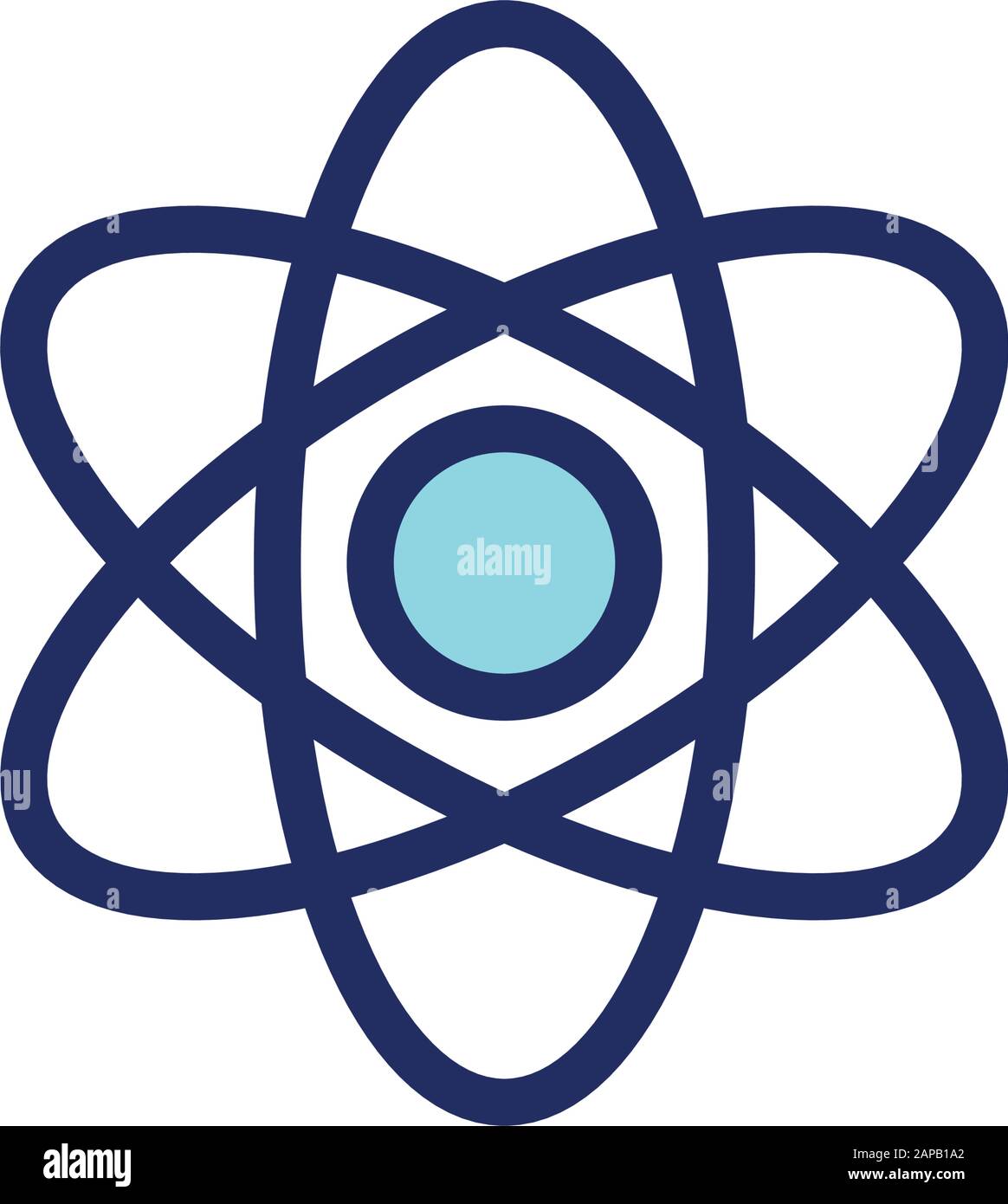 atom medical symbol flat icon Stock Vector Image & Art - Alamy