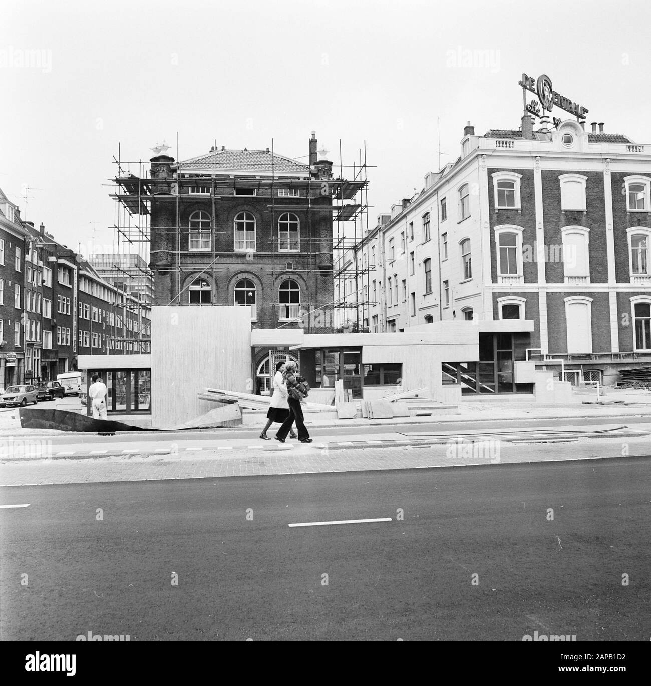 Finishing entrances metro station Weesperplein in Amsterdam decorative ...