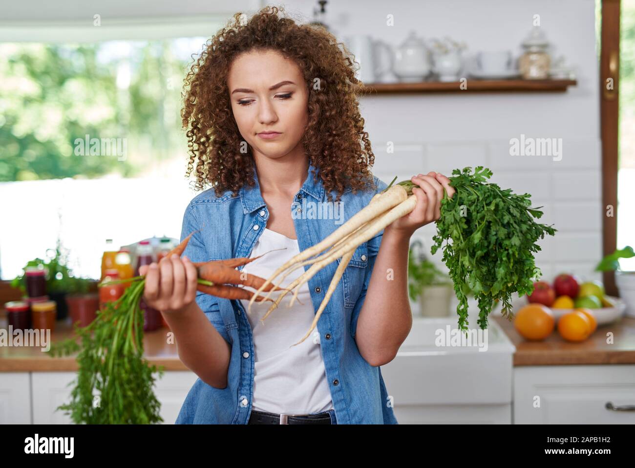 Thinking about the recipe hi-res stock photography and images - Alamy