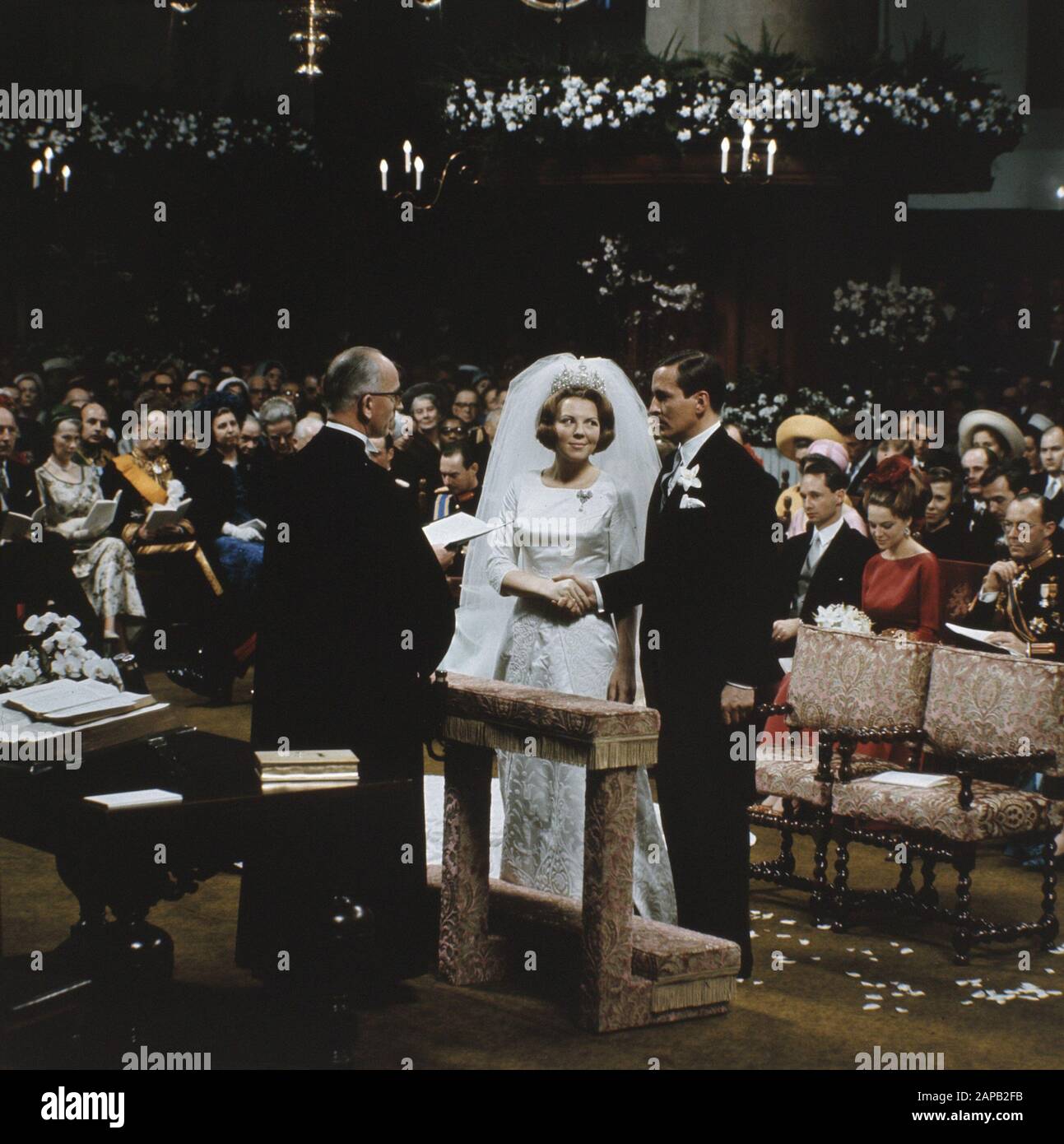 Wedding ceremony of Claus von Amsberg and (then) Princess Beatrix of ...