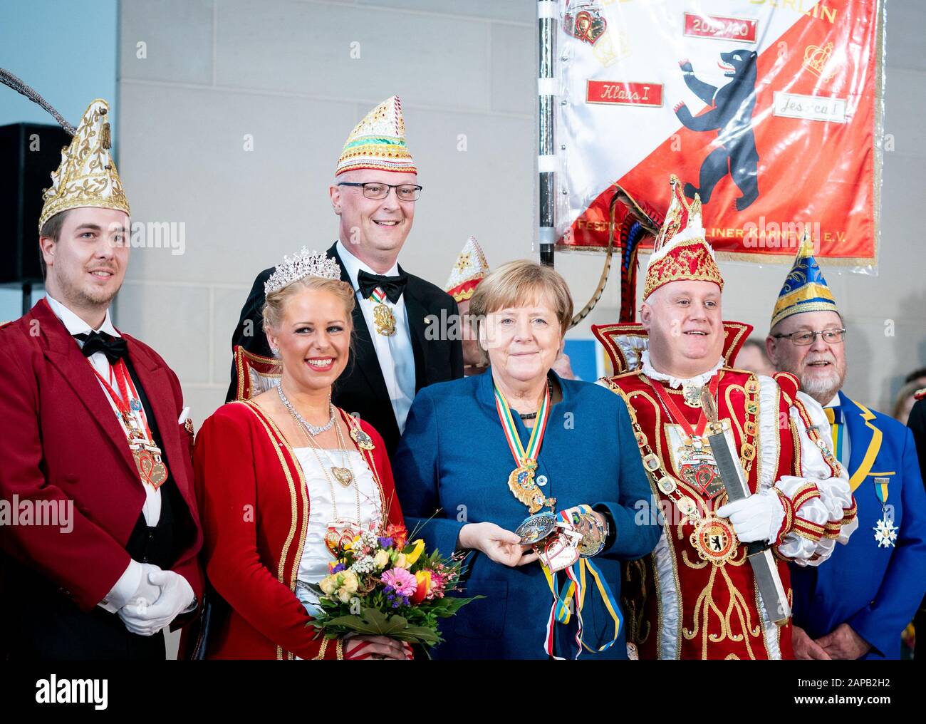 Berlin, Germany. 22nd Jan, 2020. Federal Chancellor Angela Merkel (CDU ...
