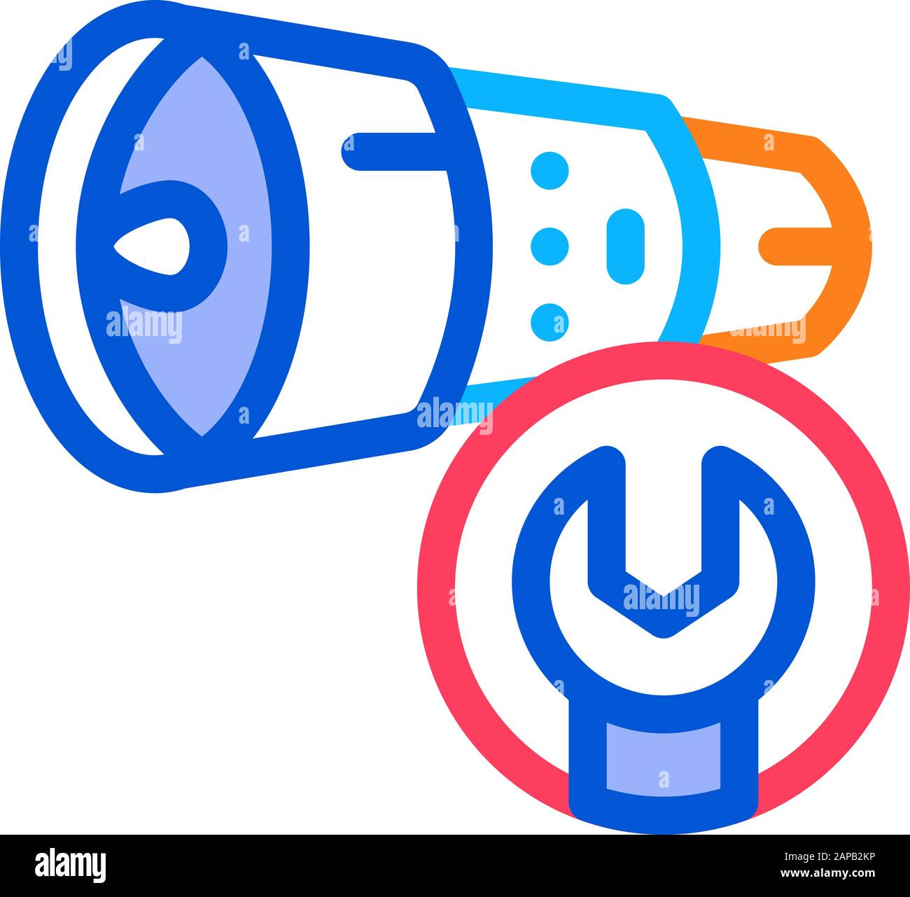 Engine Wrench Icon Vector Outline Illustration Stock Vector Image & Art ...