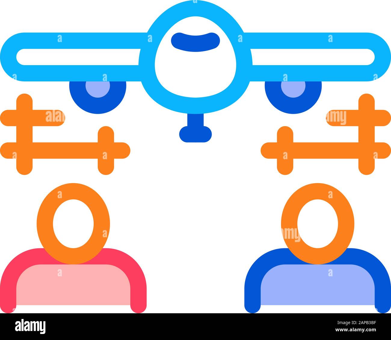 Engineering Plane Icon Vector Outline Illustration Stock Vector Image ...