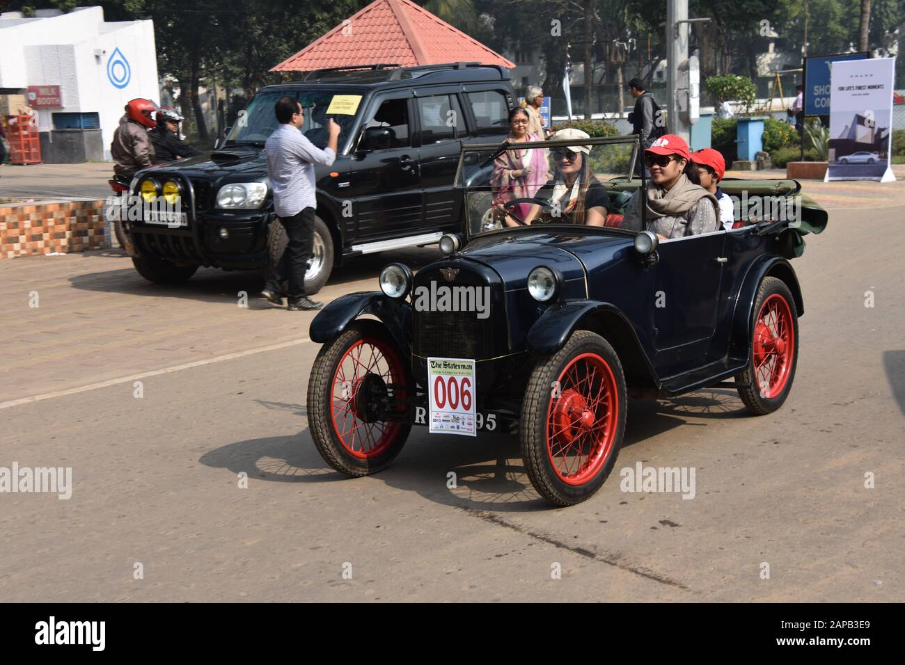 1926 Austin Seven car with 7 hp and 4 cylinder engine. India RJF 395 ...