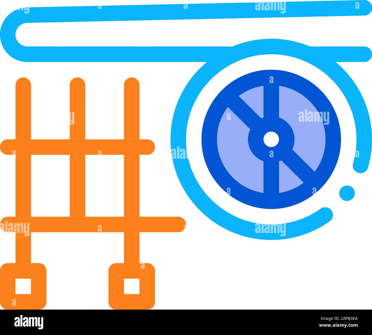 Plane Engine Wing Icon Vector Outline Illustration Stock Vector Image ...