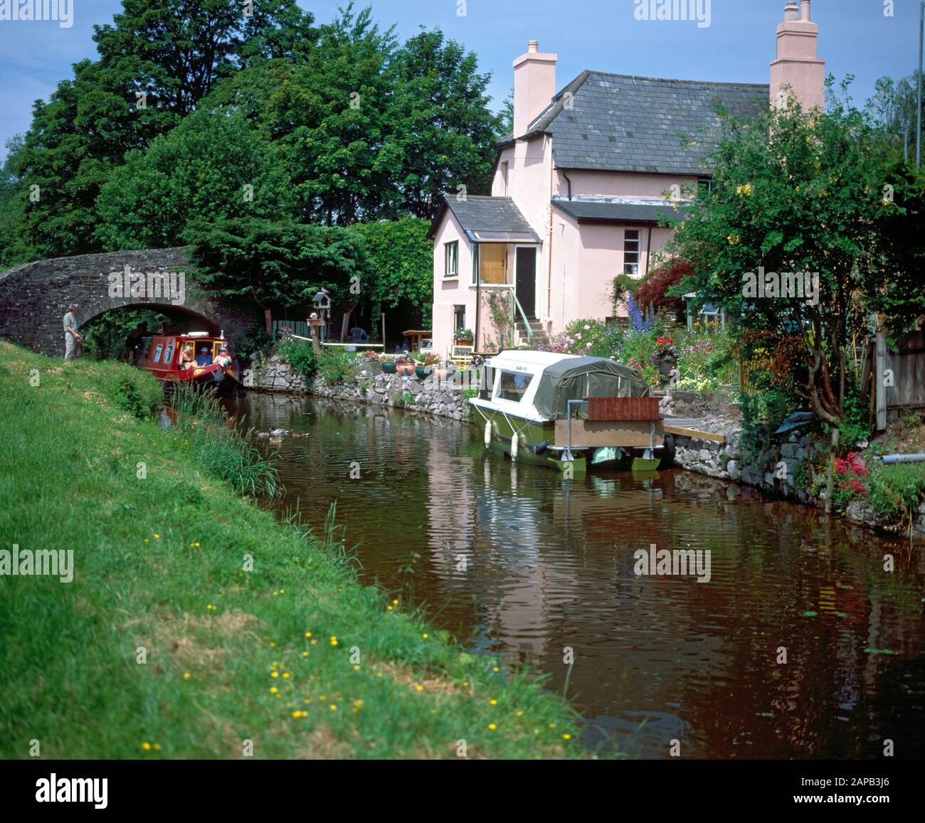 Brecon beacons canal boat hi-res stock photography and images - Alamy