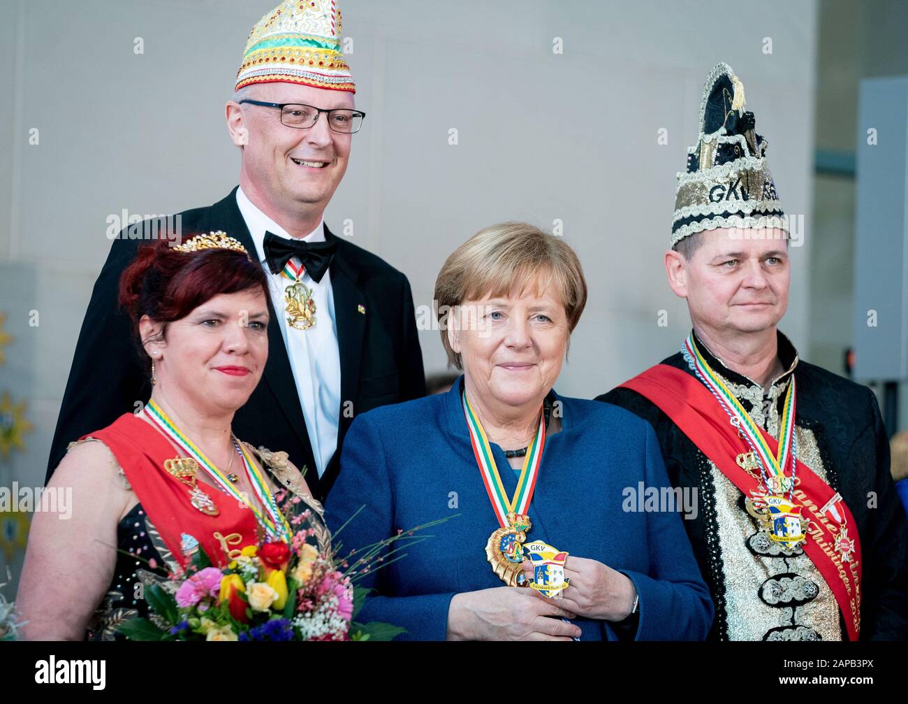 Berlin, Germany. 22nd Jan, 2020. Federal Chancellor Angela Merkel (CDU ...