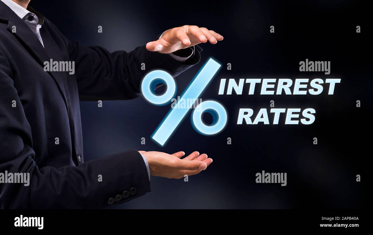Bank interest rate sign account hi-res stock photography and images - Alamy