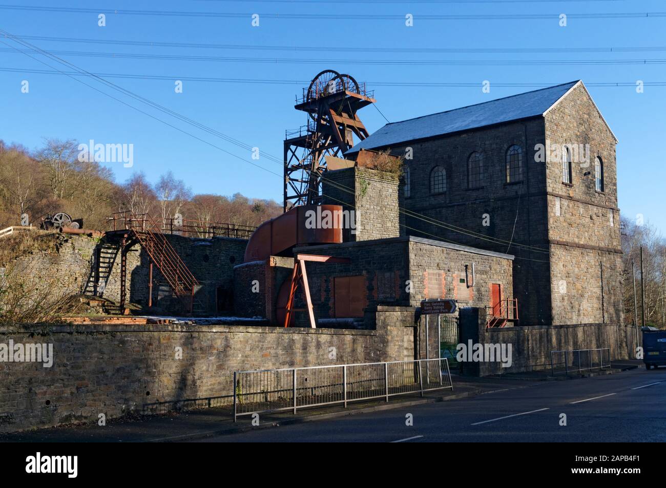 Y Hetty, Pit Head Engine House, Pontypridd, South Wales Stock Photo - Alamy