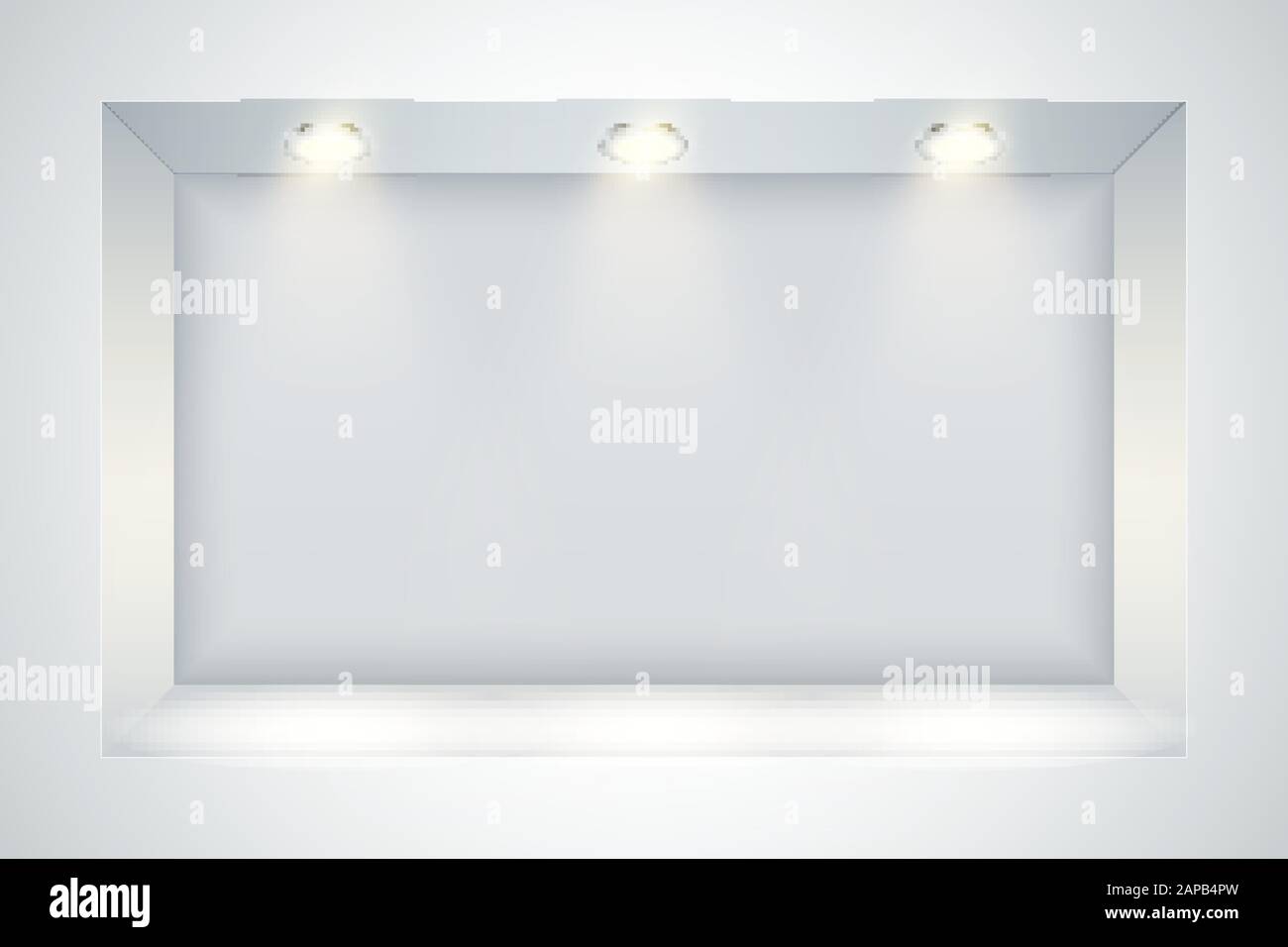 White wall niche with spotlight Stock Vector Image & Art - Alamy