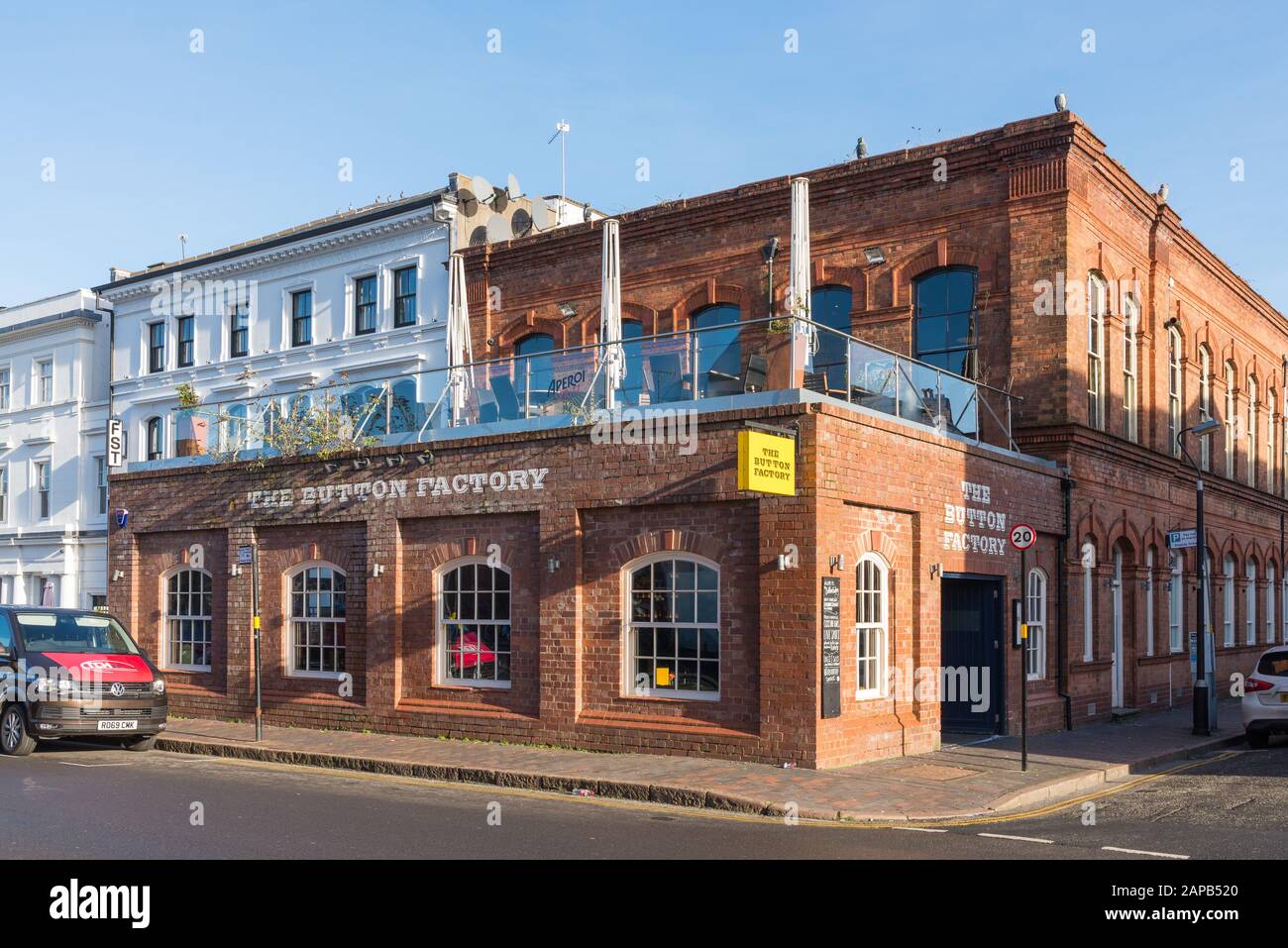 The Button Factory bar and restaurant in Birmingham's Jewellery Quarter ...