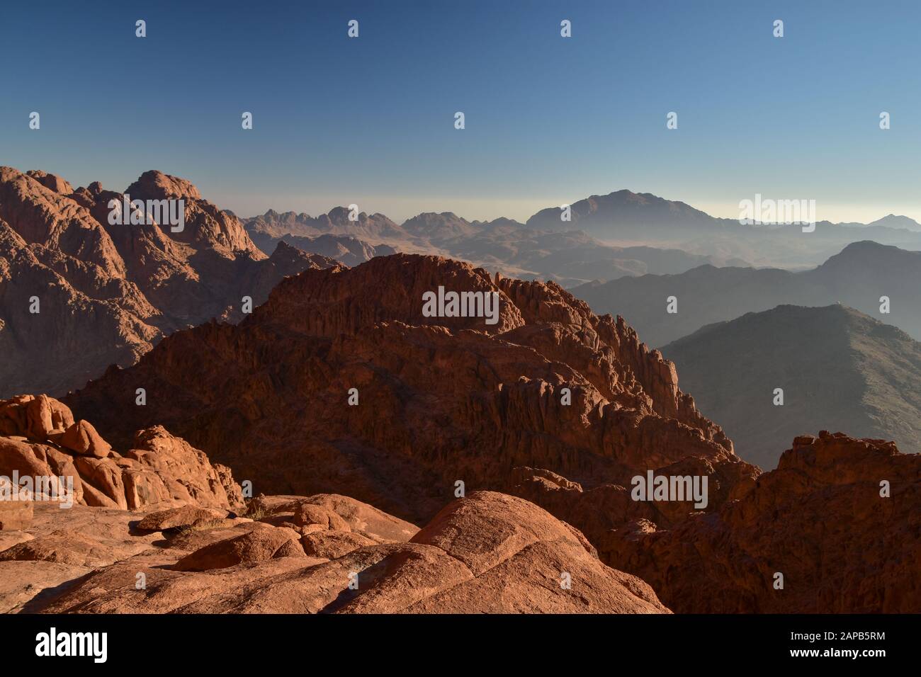 Sunrise from moses mountain sinai hi-res stock photography and images ...