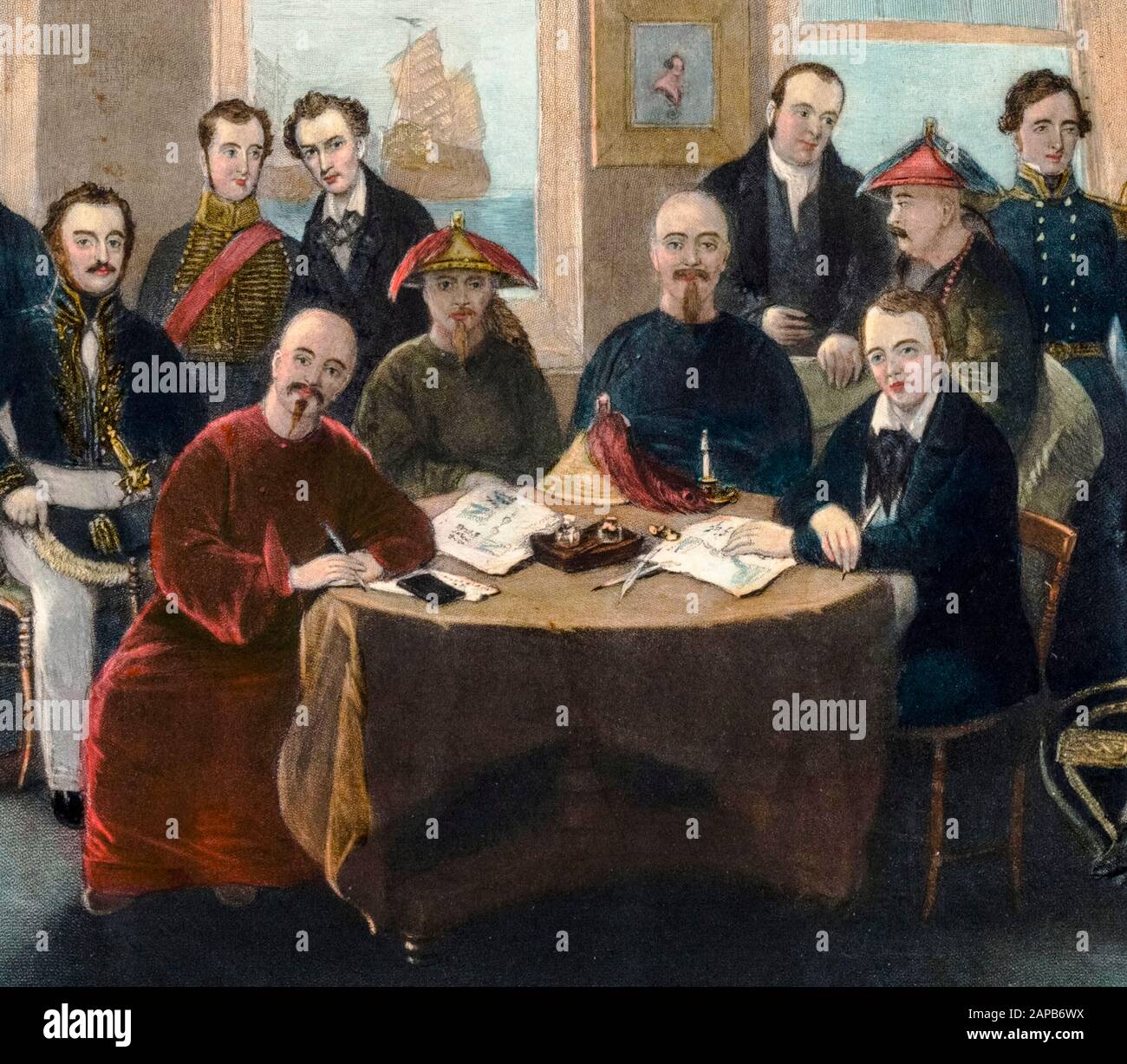 First Opium War, The signing and sealing of the Treaty of Nanking ... First Opium War, The signing and sealing of the Treaty of Nanking ...